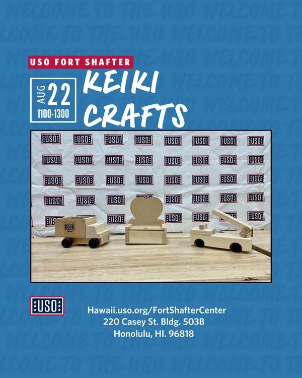 USO Fort Shafter Thursday Keiki Crafts • USO Hawaii
